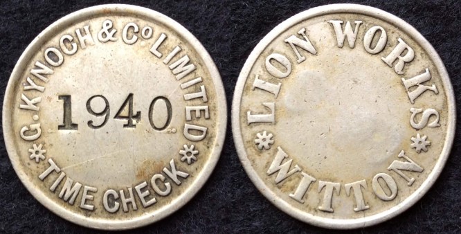 Registration & Time Recording Checks | British War Work Tokens