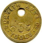 Tool Loan Receipt Checks | British War Work Tokens