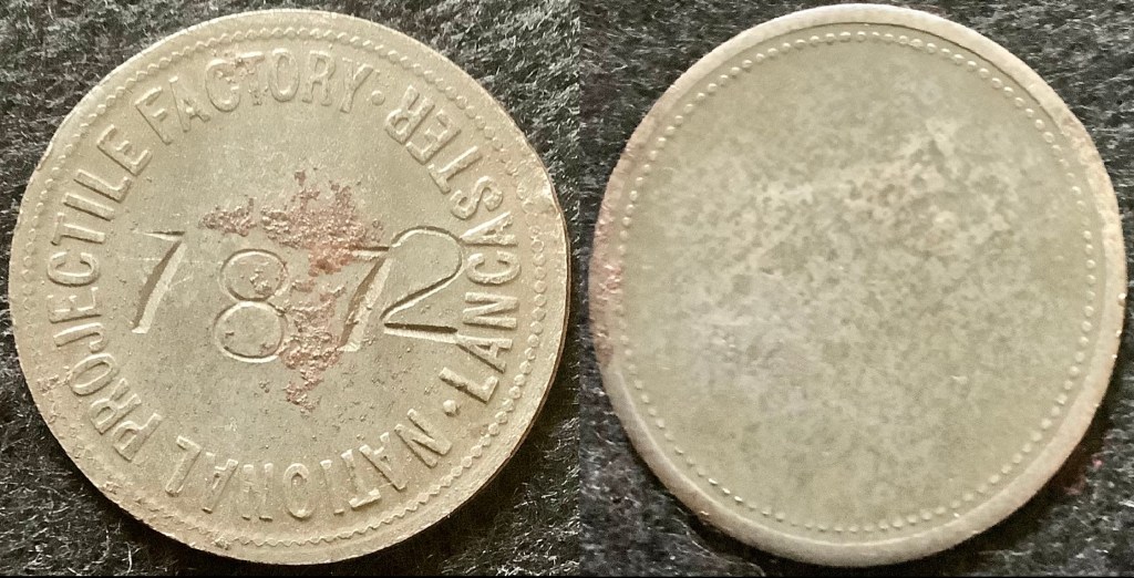 National Projectile Factory – Lancaster | British War Work Tokens