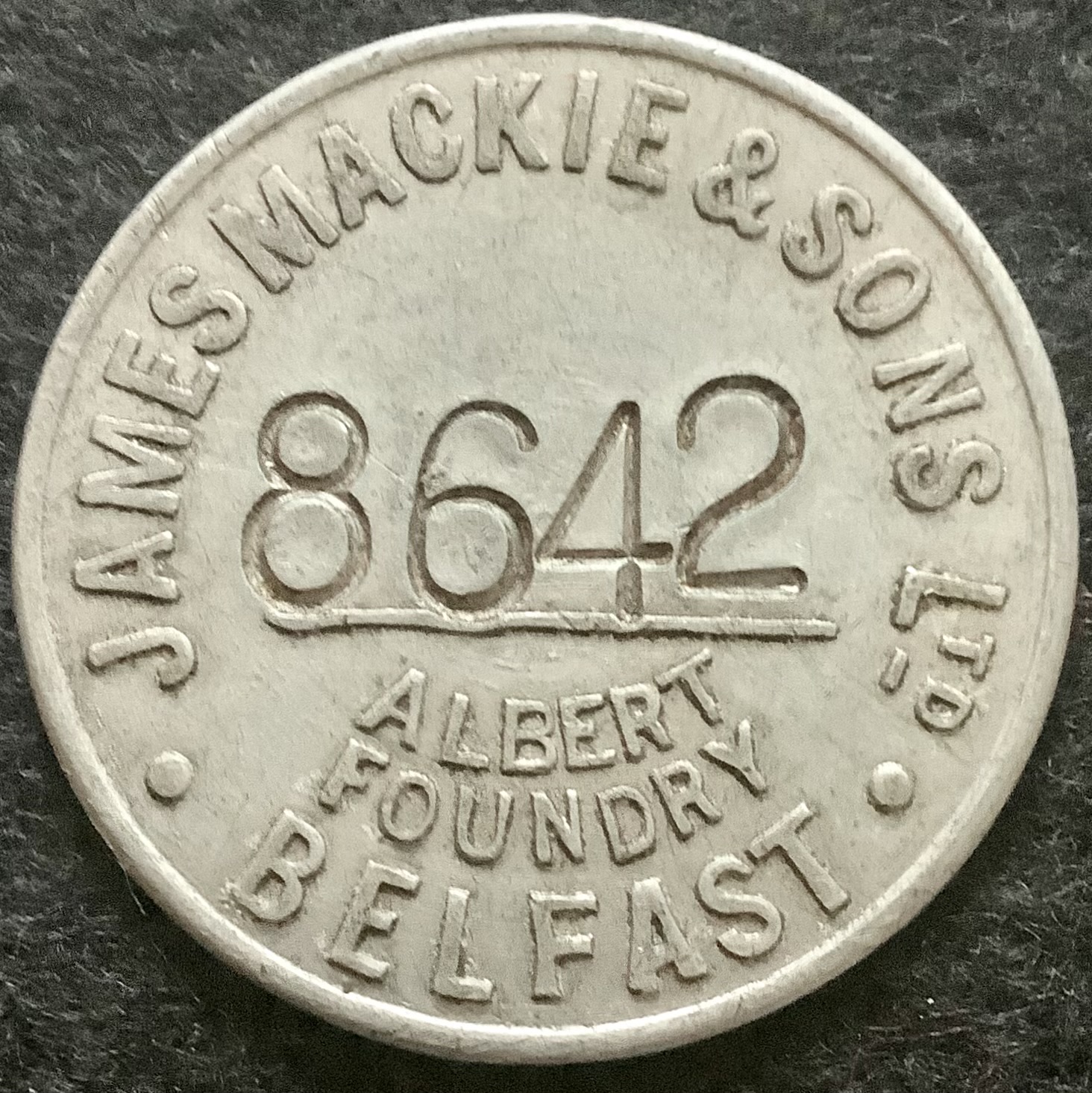 James Mackie & Sons Limited – Belfast | British War Work Tokens